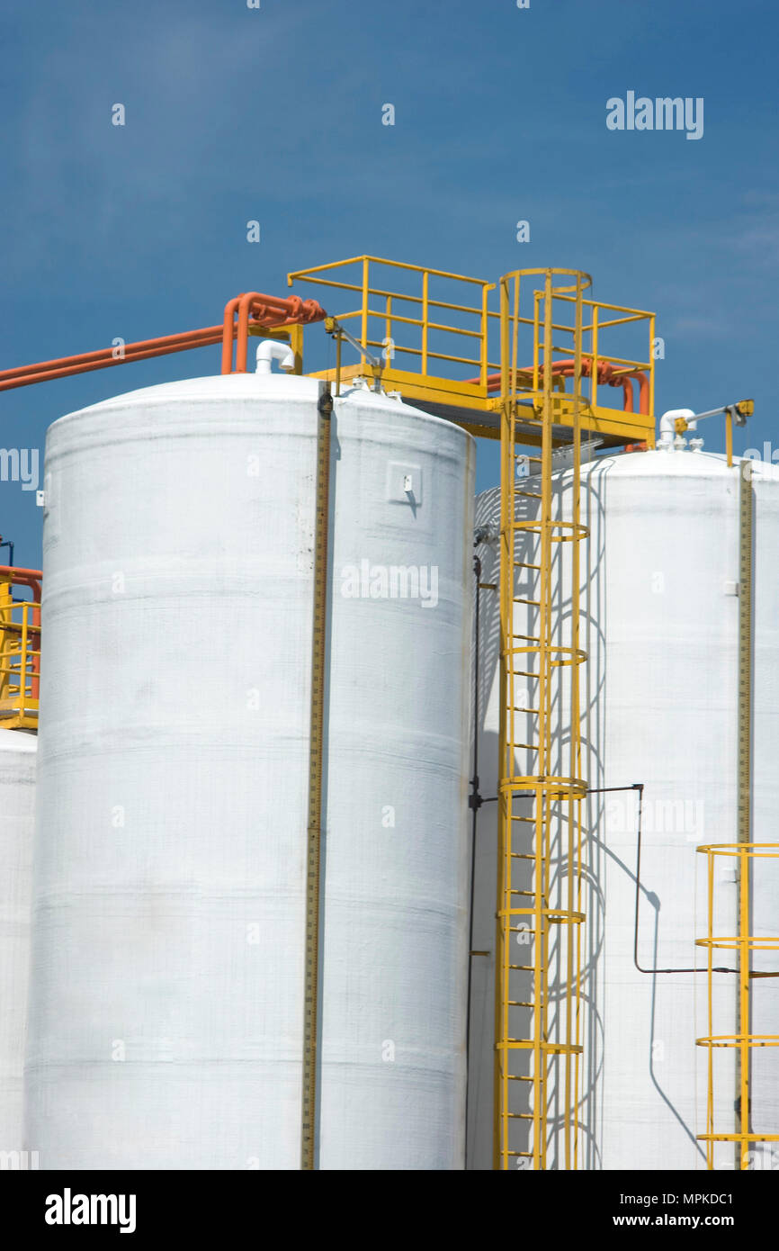 Chemical Industry, Storage Tank In Industrial Plant Stock Photo - Alamy