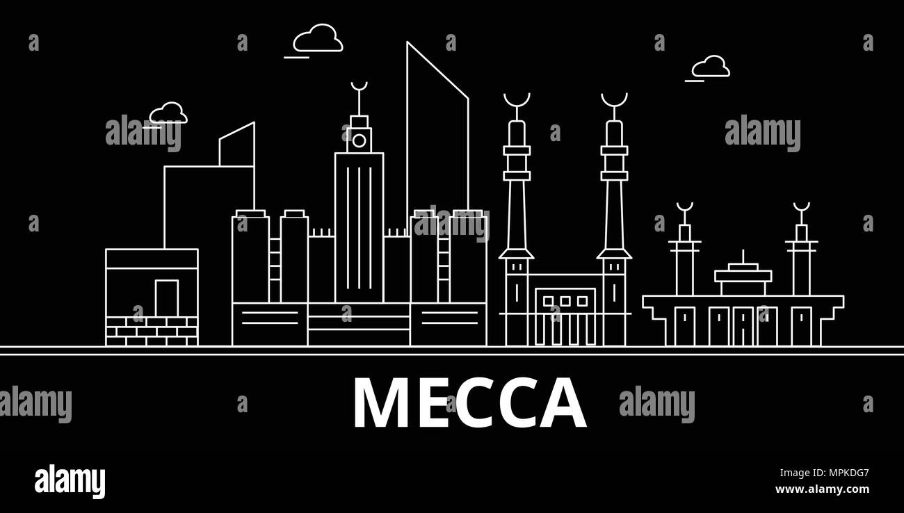 Mecca saudi arabia skyline Black and White Stock Photos & Images - Alamy