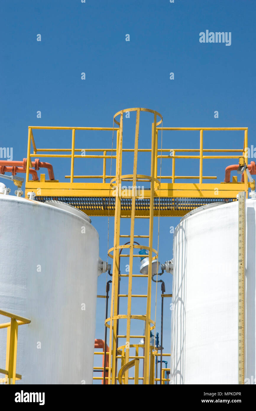 Chemical Industry, Storage Tank In Industrial Plant Stock Photo - Alamy