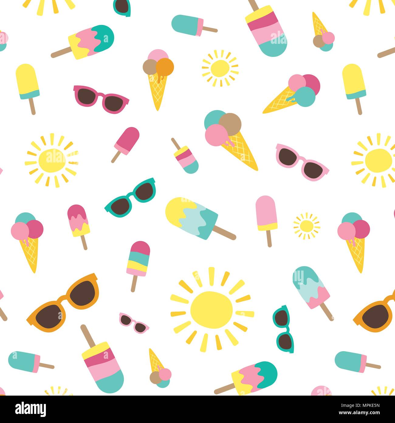 Summertime vector vectors hi-res stock photography and images - Alamy