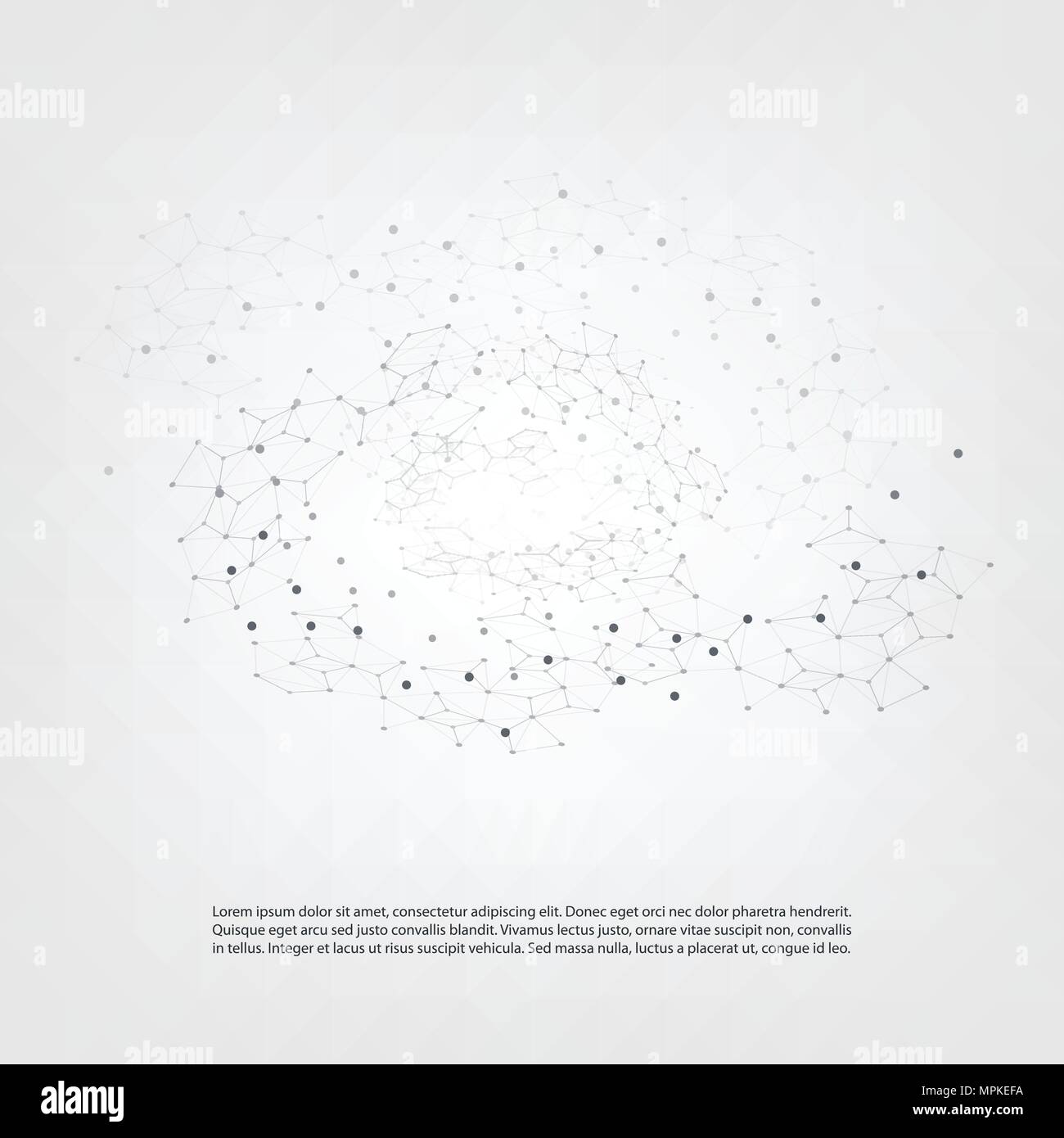 Transparent Mesh - Vector Illustration of Modern Style Cloud Computing ...
