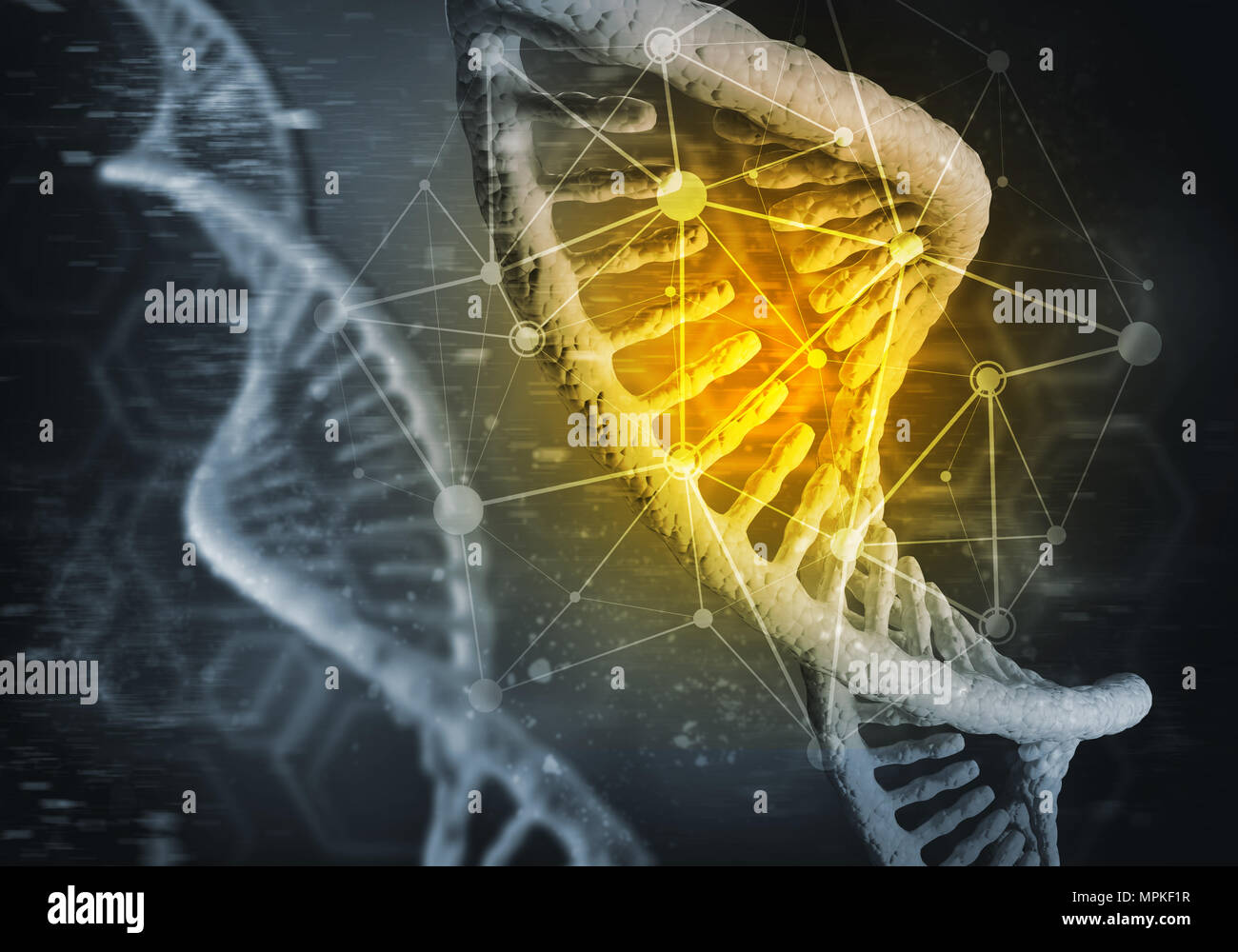 DNA molecules background Stock Photo - Alamy