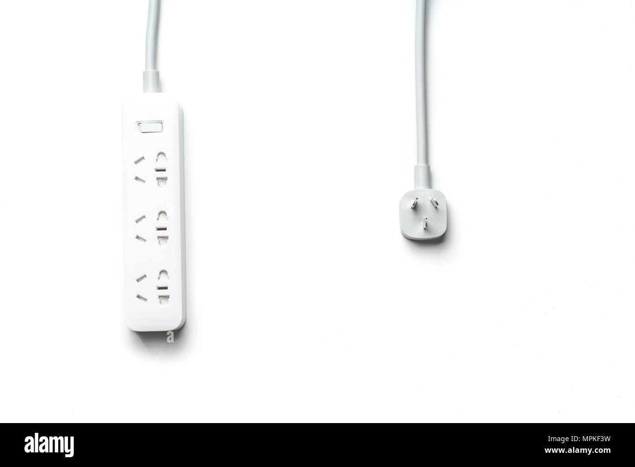 socket and plug electric power bar white color isolate. save energy and ...