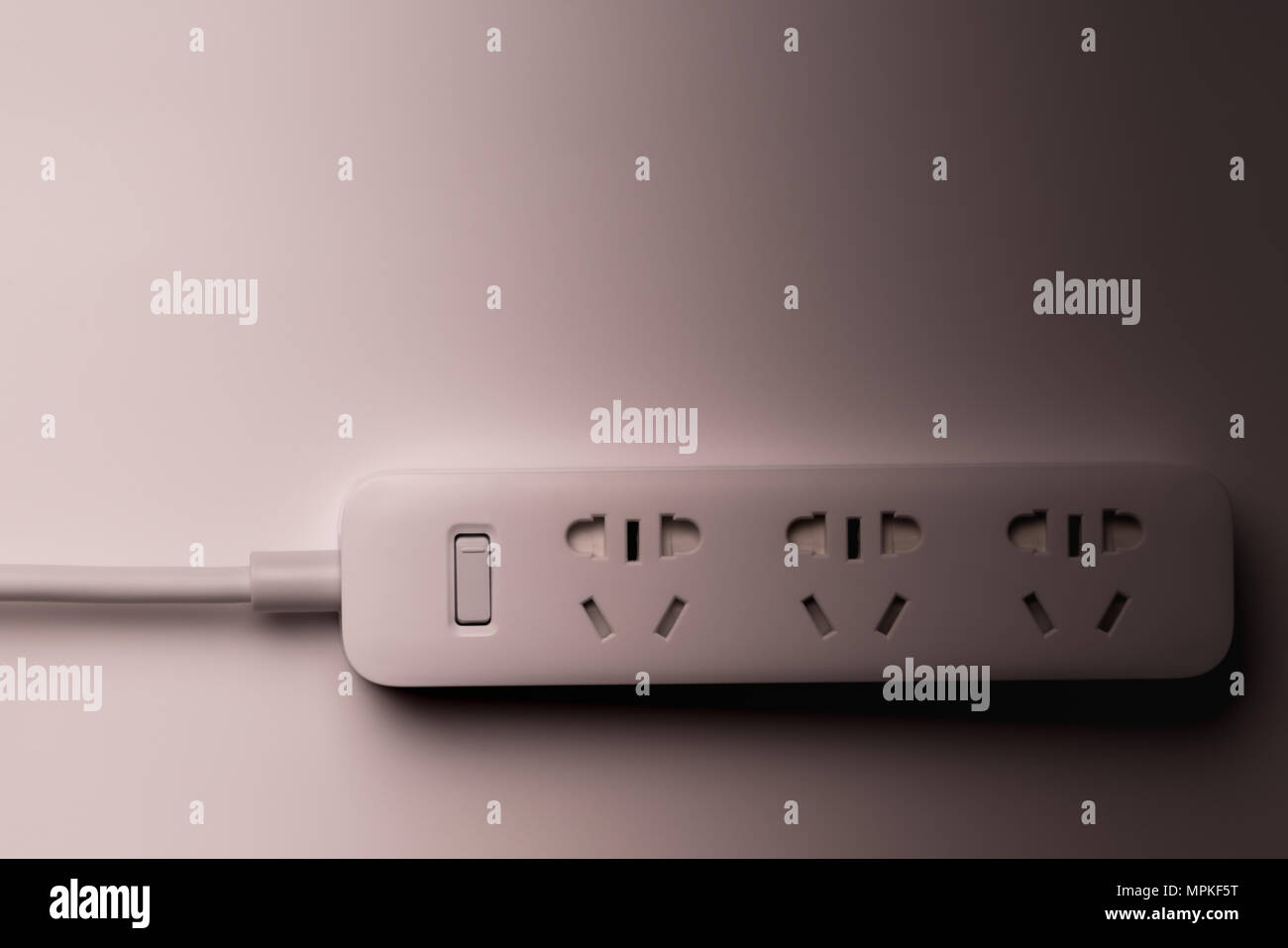 socket and plug electric power bar white color. save energy and reduce ...