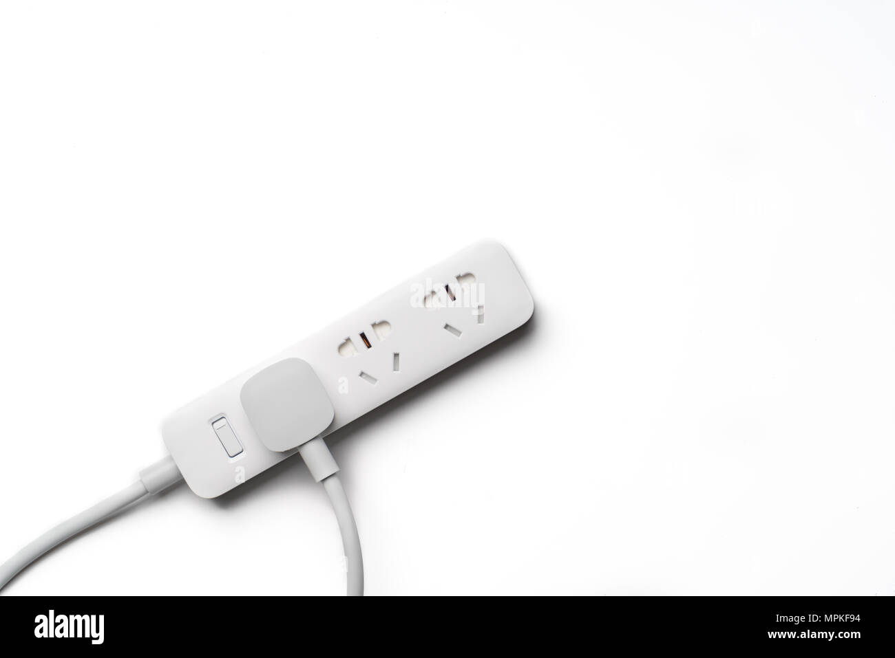 socket and plug electric power bar white color isolate. save energy and ...