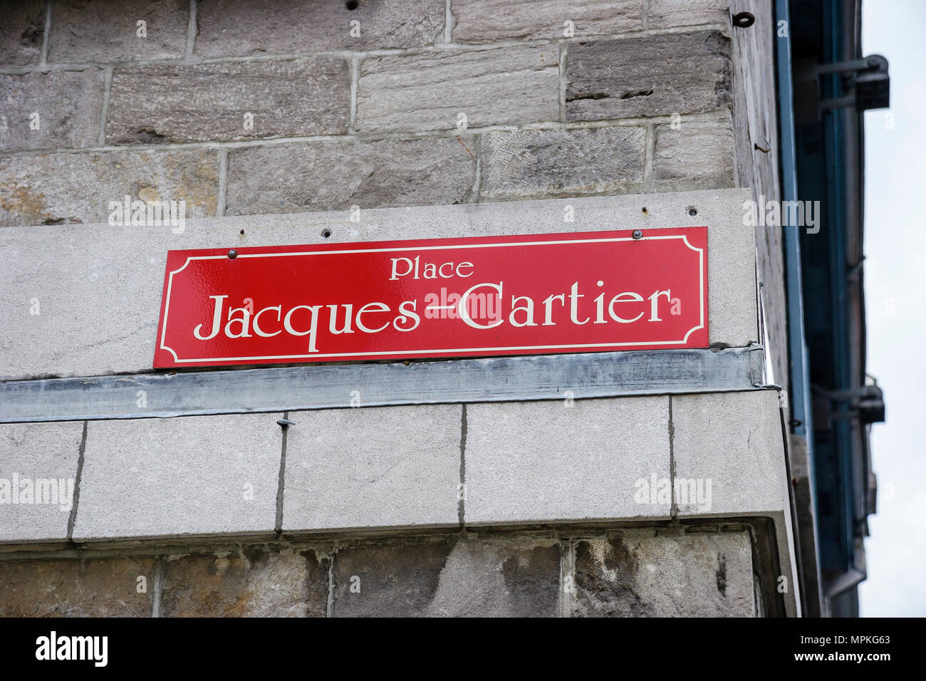 Street sign quebec province canada montreal hi-res stock photography ...