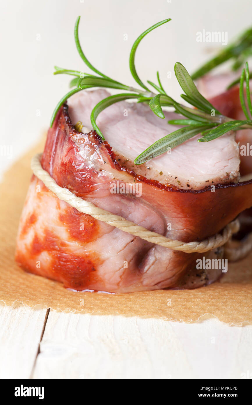 Ham wrapped pork hi-res stock photography and images - Alamy