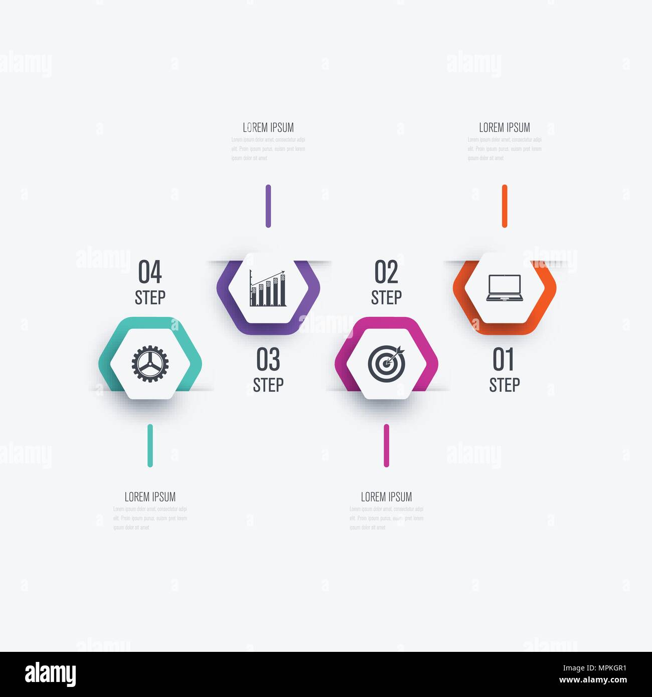 Vector illustration infographics 4 options Stock Vector Image & Art - Alamy