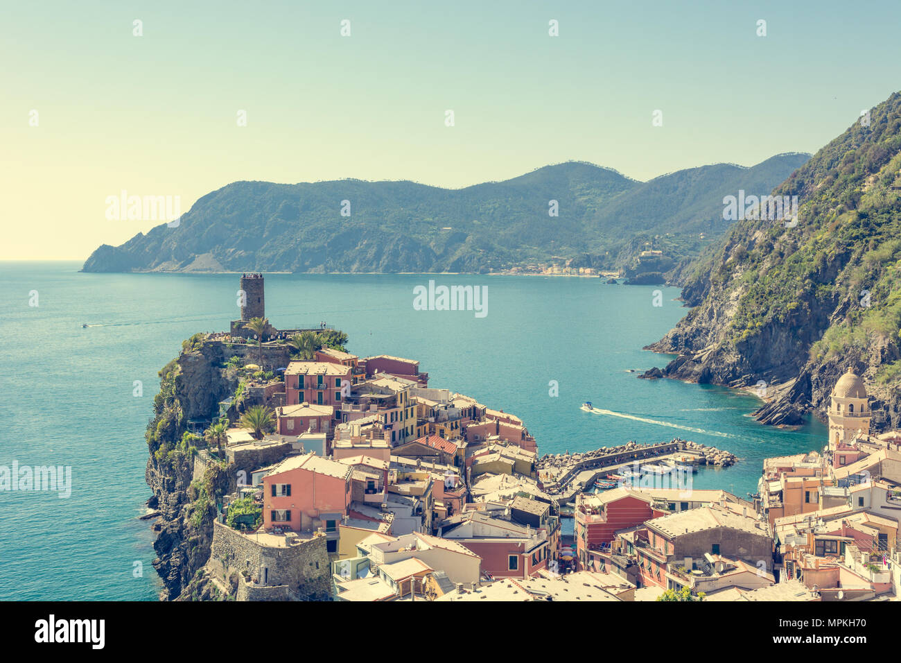 Picturesque sea town Stock Photo - Alamy