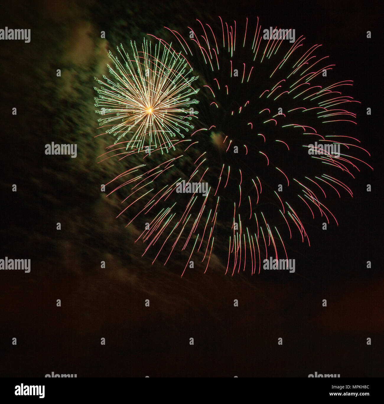 Closeup of isolated fireworks for compositing into your art Stock Photo ...