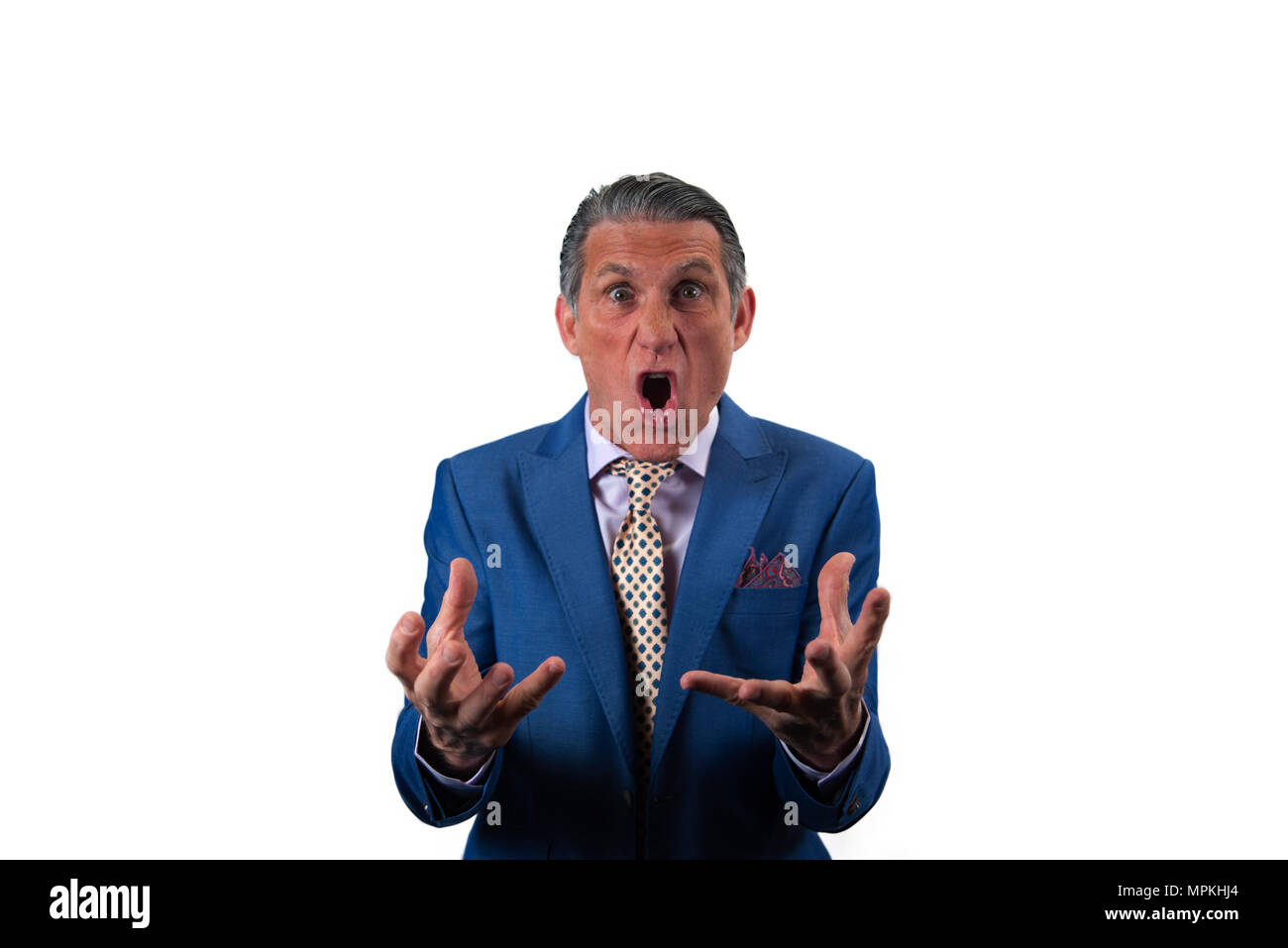 Portrait of a furious business man Stock Photo - Alamy