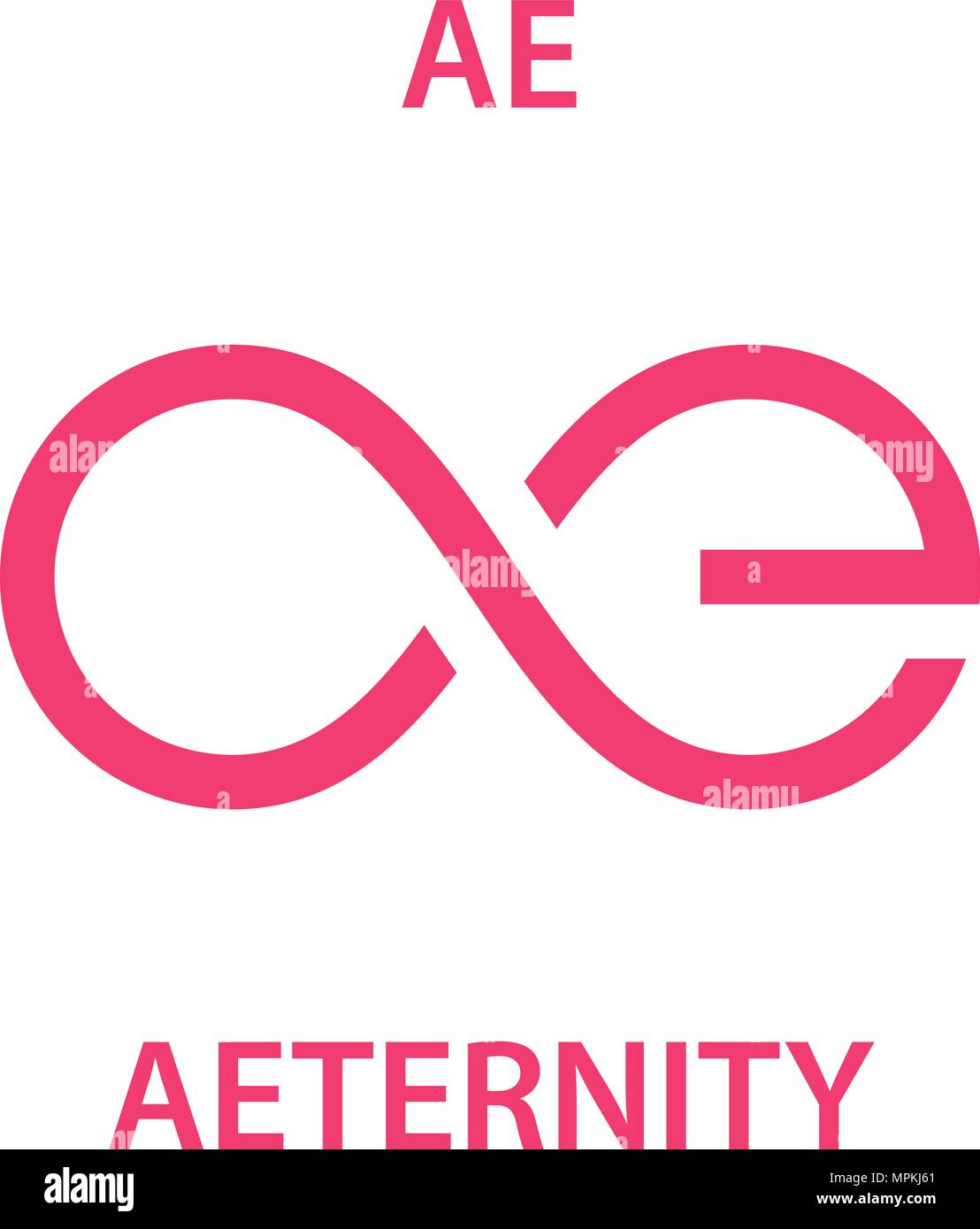 Aeternity Coin cryptocurrency blockchain icon. Virtual electronic ...