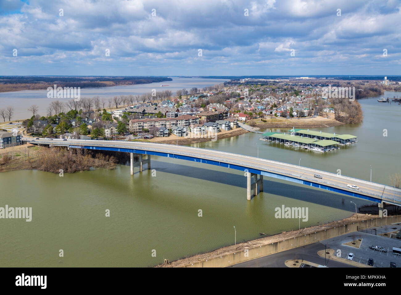 Wolf river harbor memphis hi-res stock photography and images - Alamy