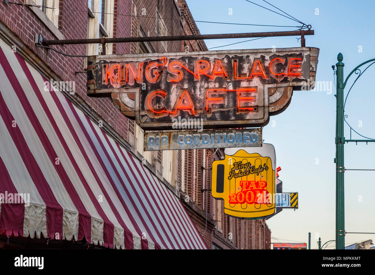 Historic Beale Street, known as the Home of the Blues in Memphis ...