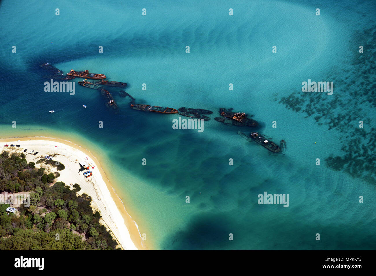 Tangalooma wrecks, moreton island hi-res stock photography and images ...