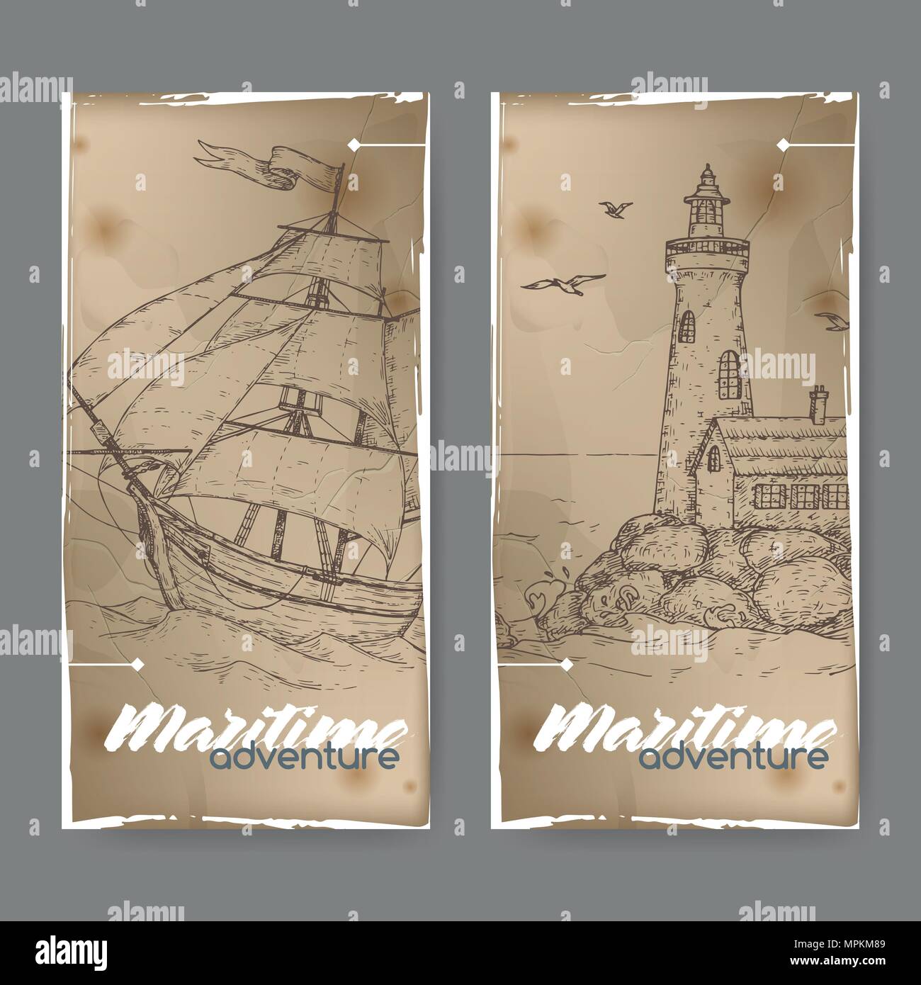 Vintage maritime ad Stock Vector Images - Alamy