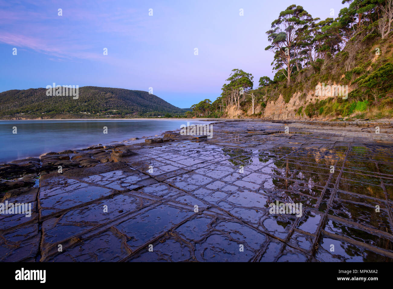 Oceania, Australia; Australian; Tasmania; Eaglehawk Neck; Tessellated ...