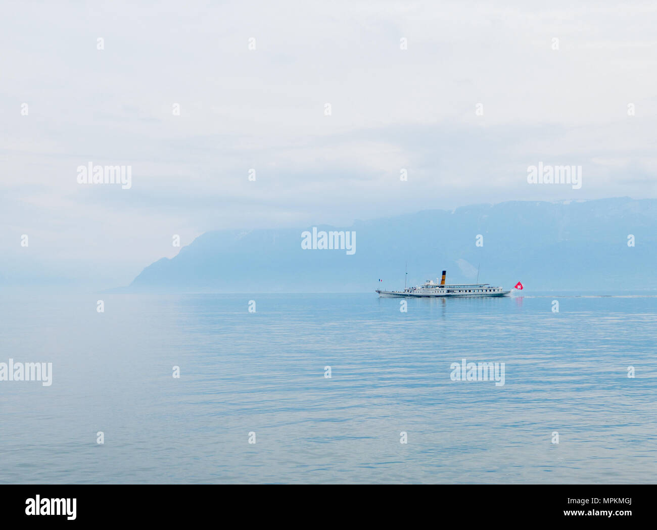 Cruise ship on lake leman hi-res stock photography and images - Alamy