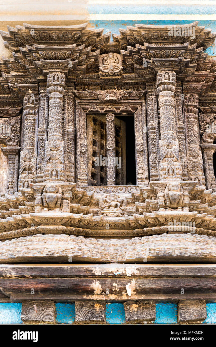 Kathmandu nepal traditional carved wood hi-res stock photography and ...