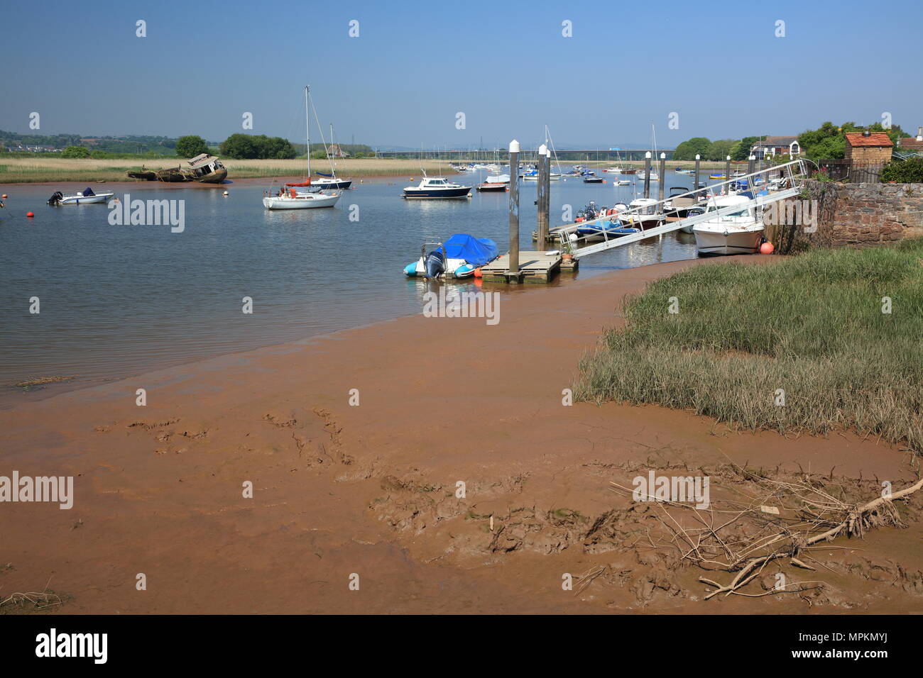 Topsham waterfront, Devon England, UK Stock Photo - Alamy