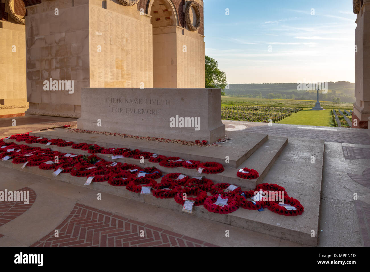 Stone of Remembrance in the Thiepval Memorial to the Missing, Somme ...