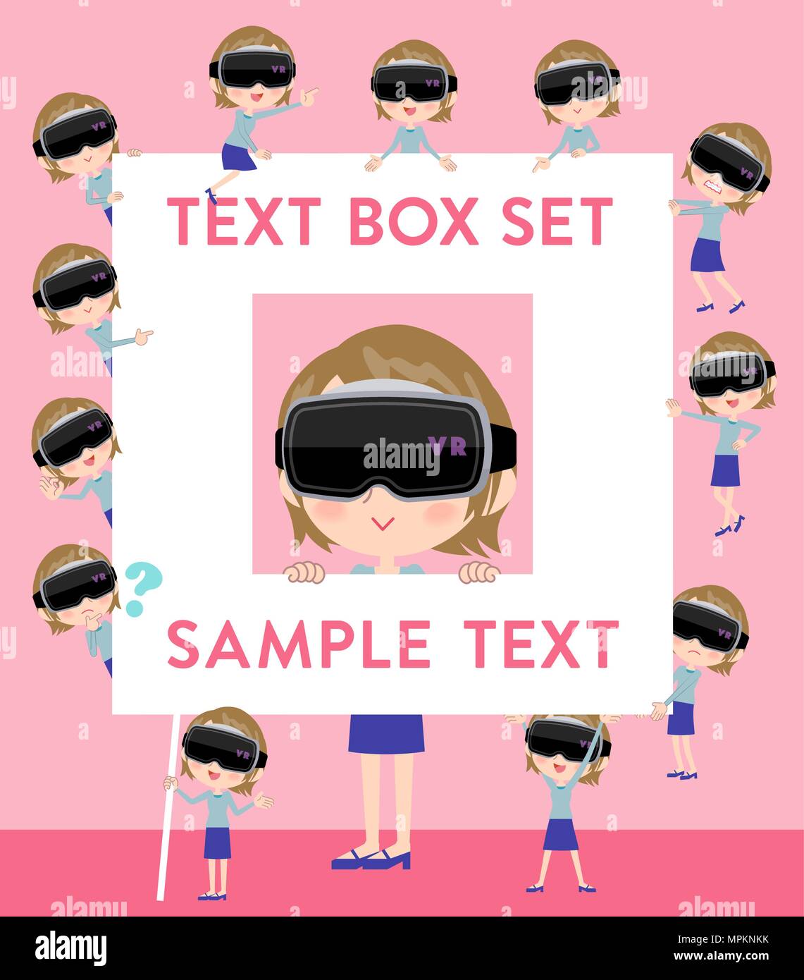 Vr box vector vectors Stock Vector Images - Alamy