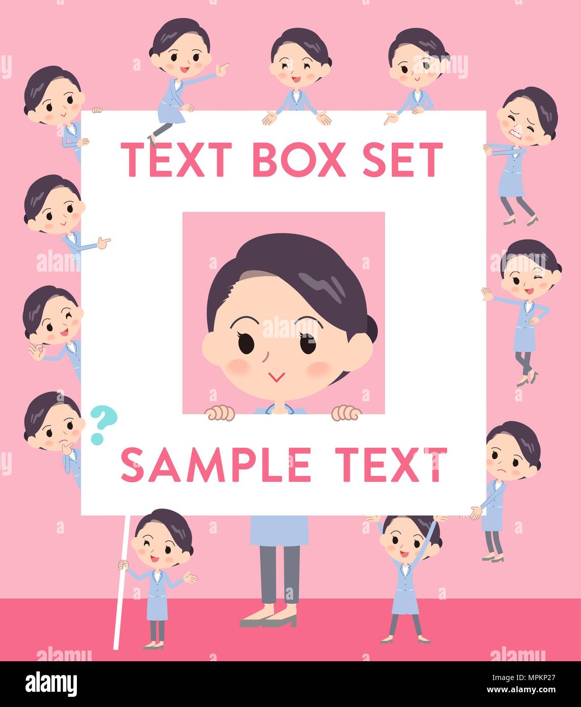 Set women message board Stock Vector Images - Alamy