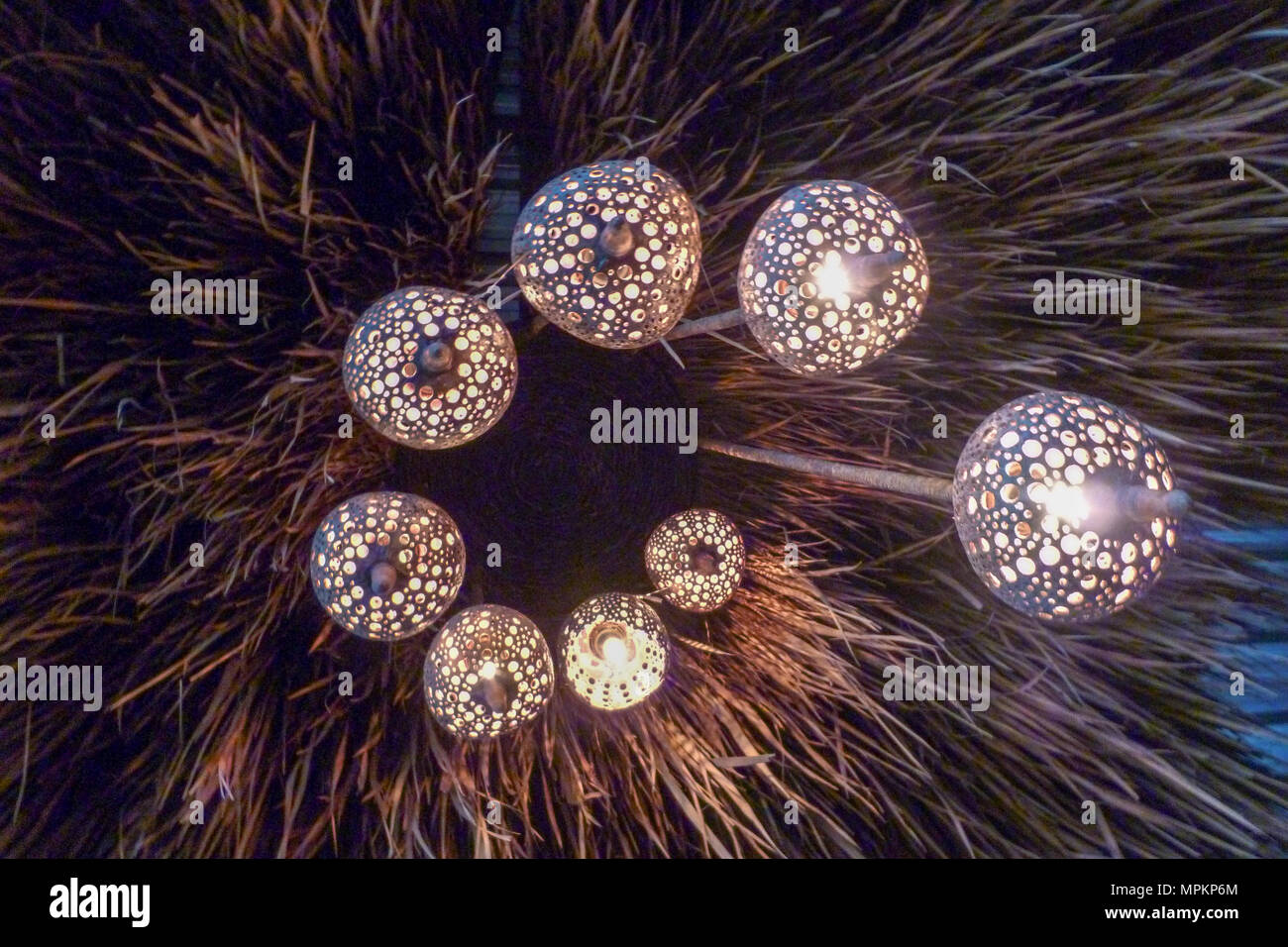 Orange and yellow light hanging from ceiling hi-res stock photography ...