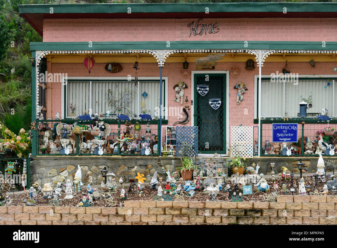 Australia; Australian, Tasmania; West Coast, Queenstown, old mining ...