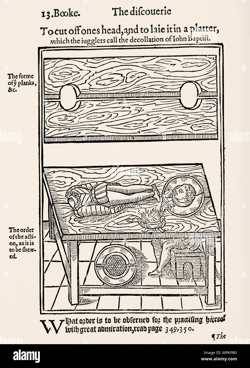 Illustration from Reginald Scot's "The Discoverie of Witchcraft" (1584 ...