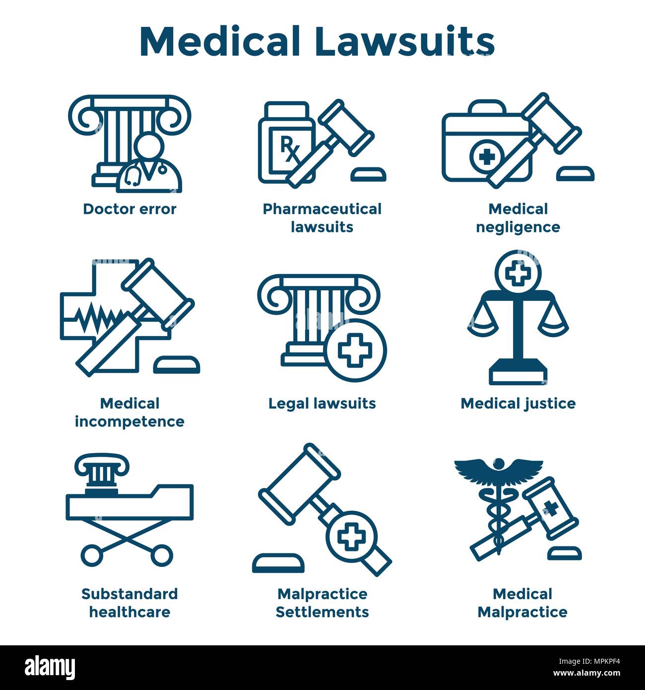 Malpractice vector vectors hi-res stock photography and images - Alamy