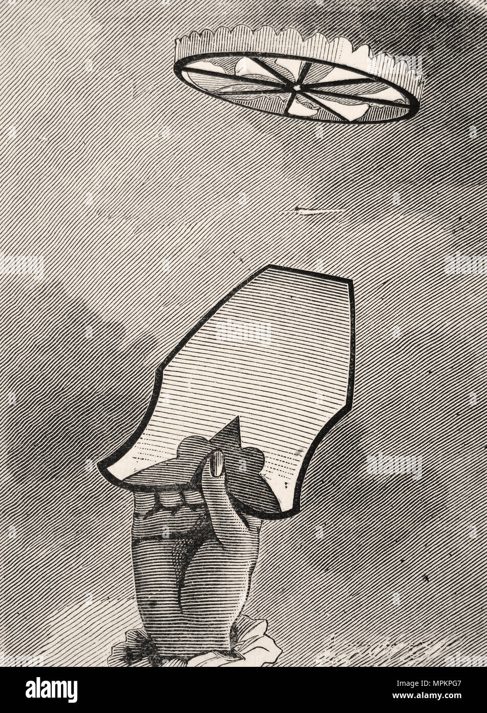 The paper wheel from "Popular Scientific Recreations" by Gaston ...