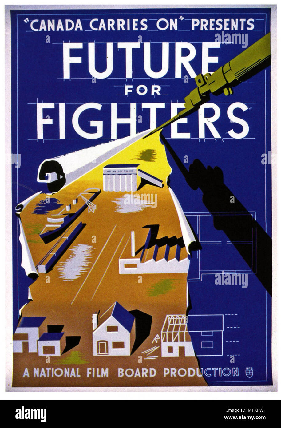 Canadian WWII Vintage Propaganda Poster - Canada's Dreams For Postwar ...