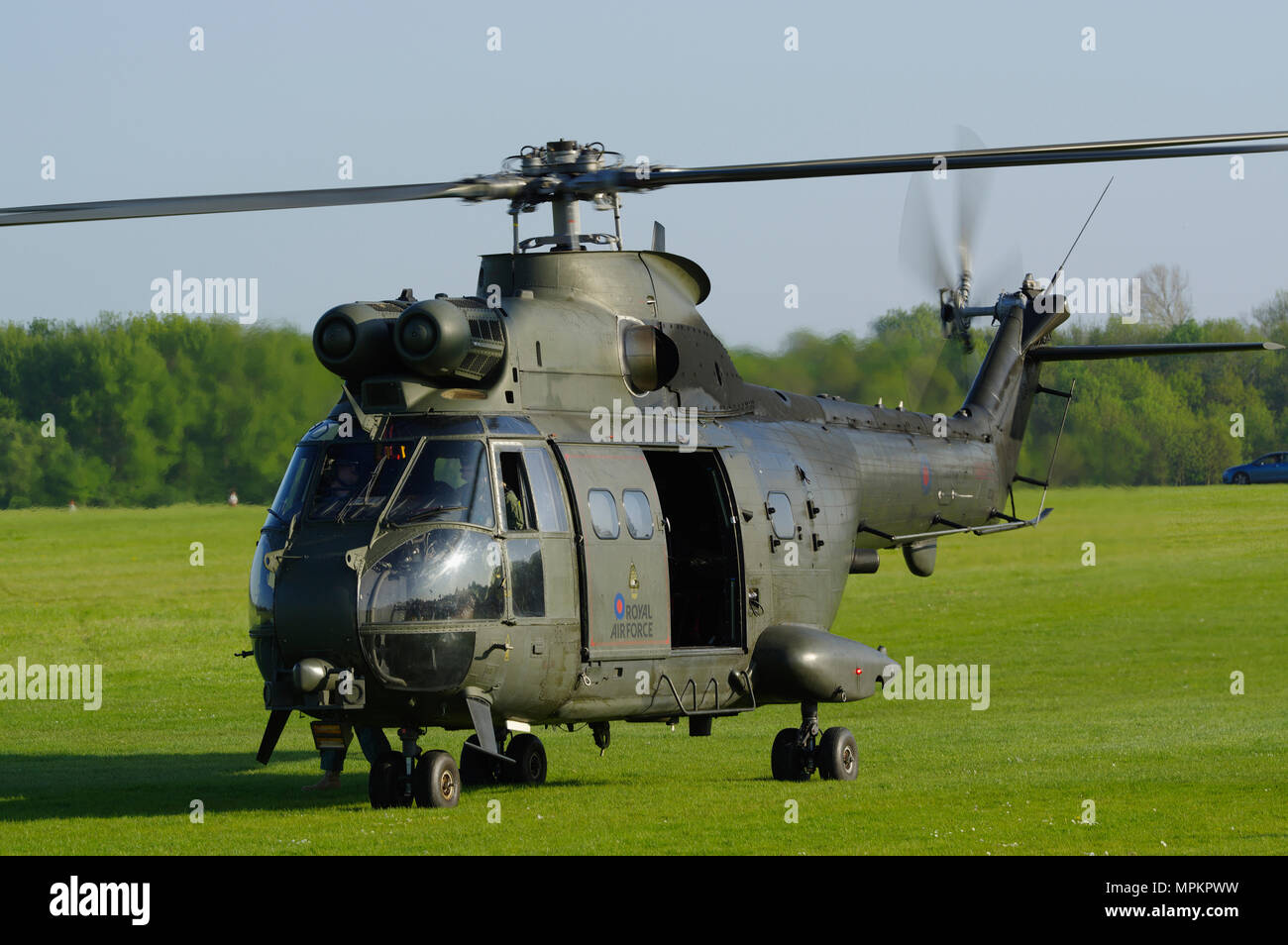 Sud Aviation, SA330 Puma at Old Warden, Bedford Stock Photo - Alamy