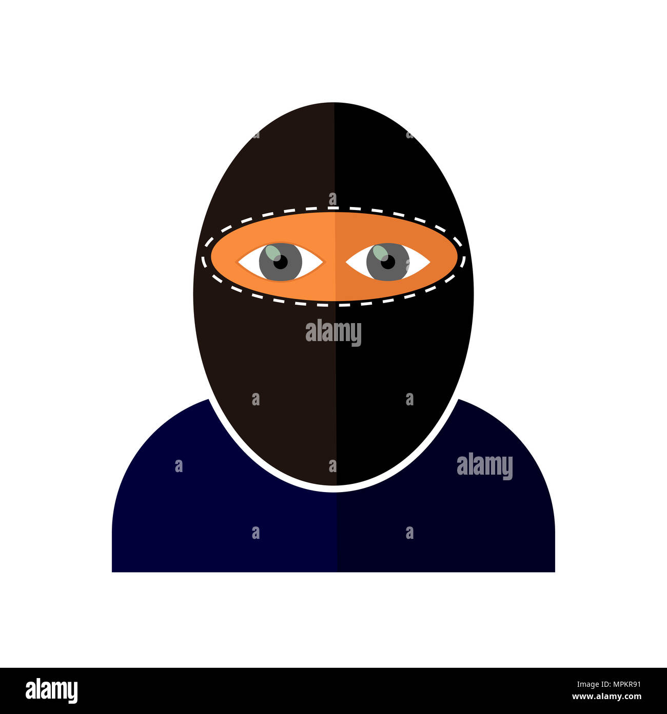 Gangster Icon Isolated Stock Photo - Alamy