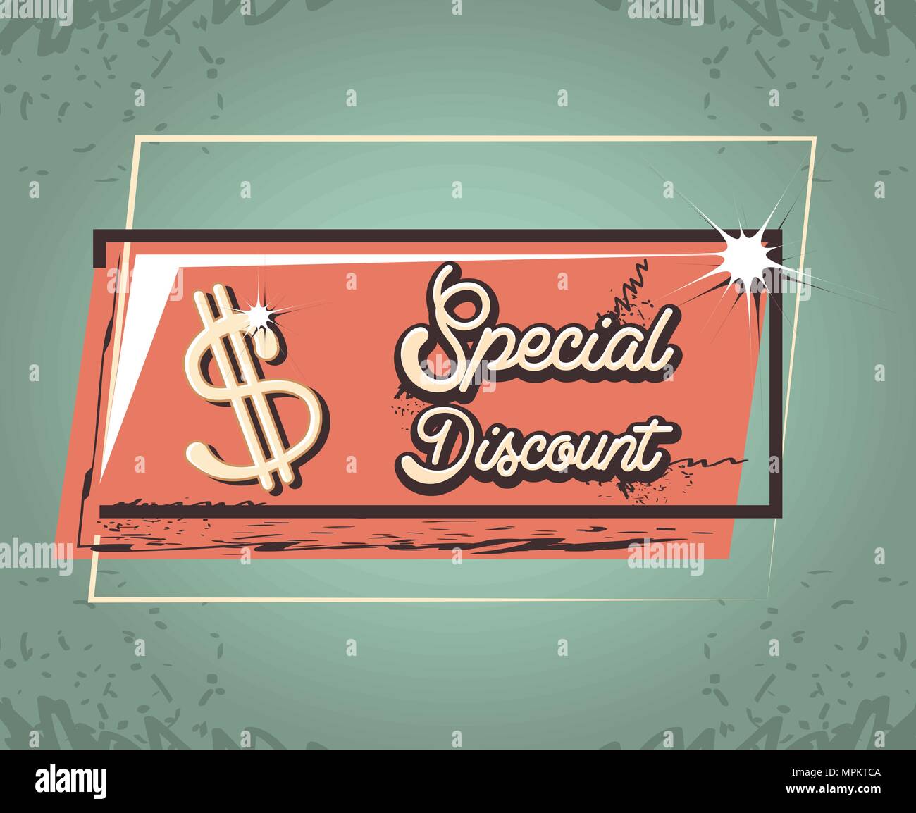 special discount label style retro vector illustration design Stock ...