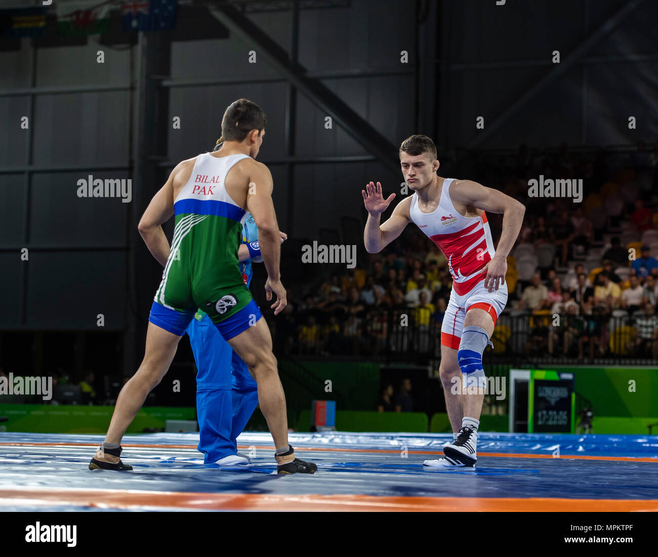 GOLD COAST, AUSTRALIA - APRIL 12: Muhammad Bilal of Pakistan v George ...