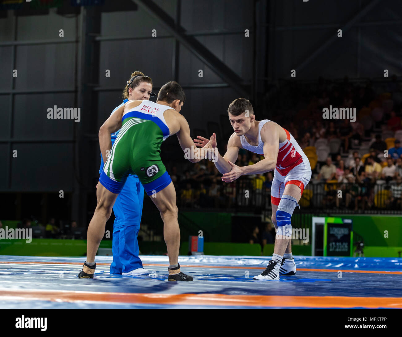 GOLD COAST, AUSTRALIA - APRIL 12: Muhammad Bilal of Pakistan v George ...
