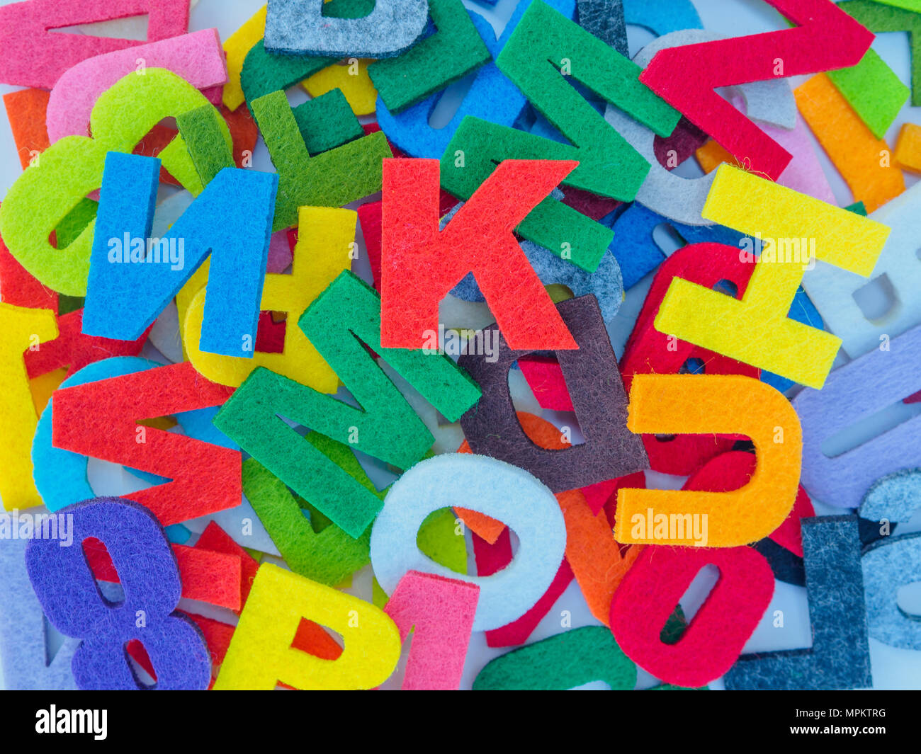 colorful English alphabet background Stock Photo - Alamy