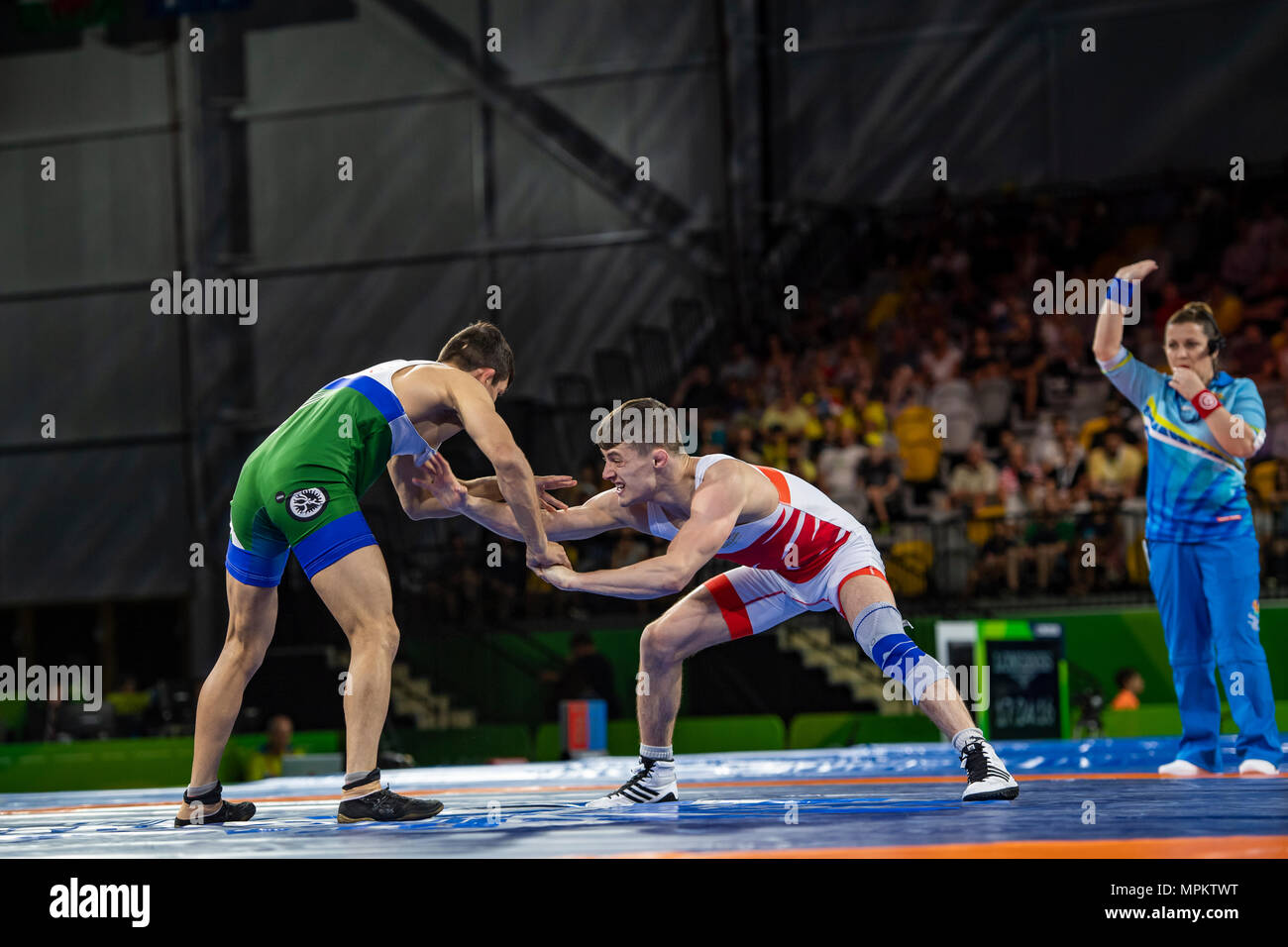 GOLD COAST, AUSTRALIA - APRIL 12: Muhammad Bilal of Pakistan v George ...