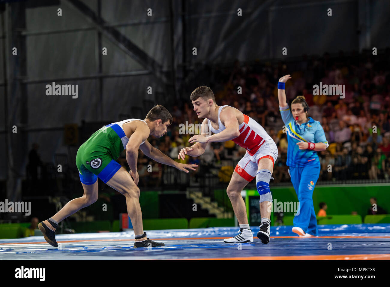 GOLD COAST, AUSTRALIA - APRIL 12: Muhammad Bilal of Pakistan v George ...