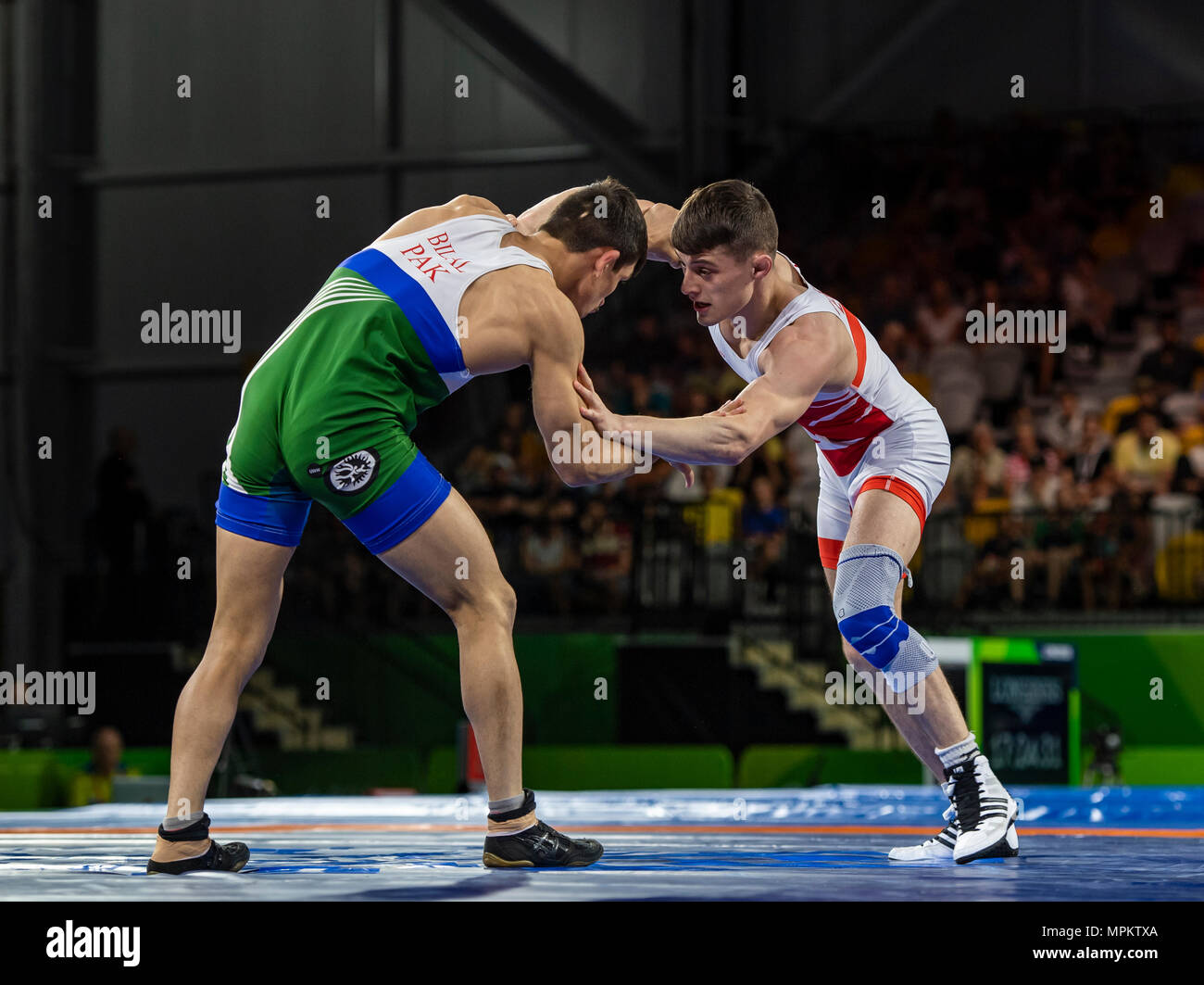 GOLD COAST, AUSTRALIA - APRIL 12: Muhammad Bilal of Pakistan v George ...