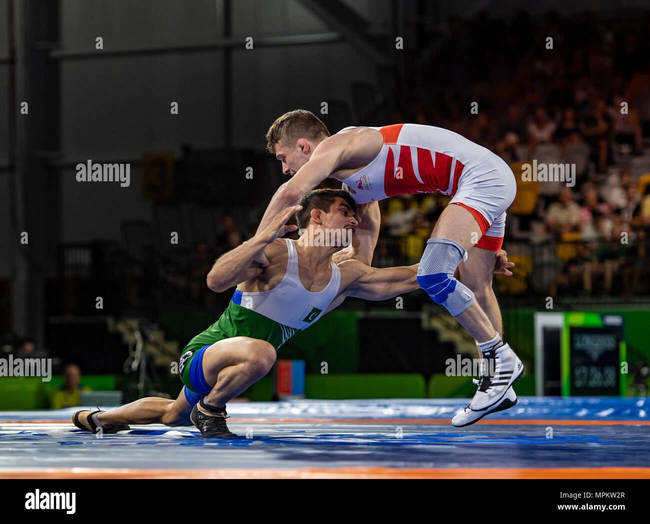 GOLD COAST, AUSTRALIA - APRIL 12: Muhammad Bilal of Pakistan v George ...