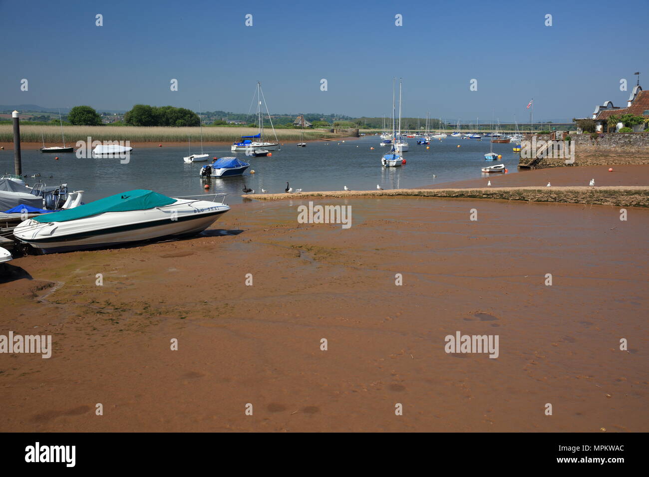 Topsham waterfront, Devon England, UK Stock Photo - Alamy