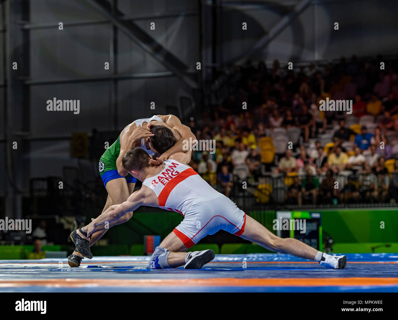 GOLD COAST, AUSTRALIA - APRIL 12: Muhammad Bilal of Pakistan v George ...