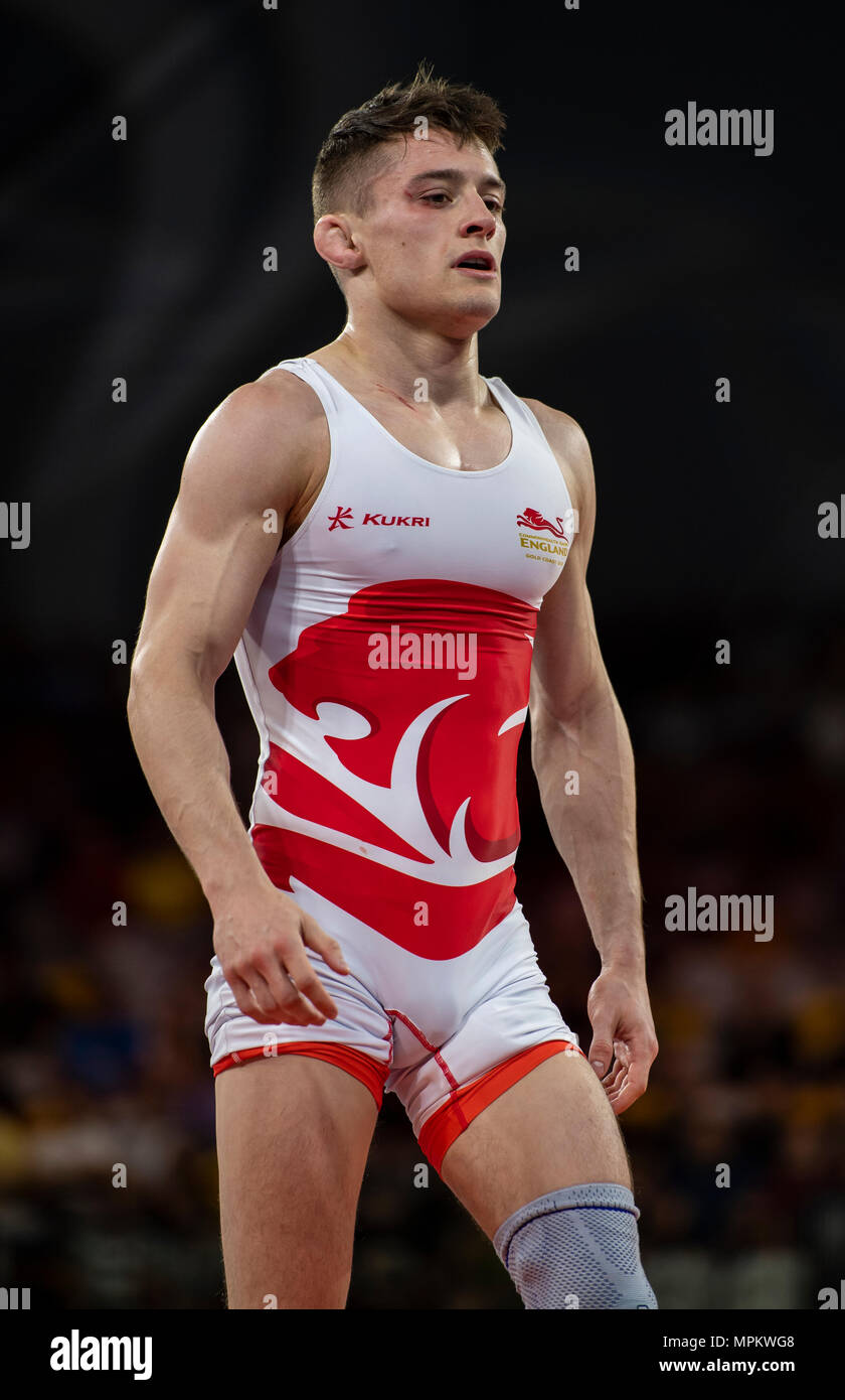 GOLD COAST, AUSTRALIA - APRIL 12: Muhammad Bilal of Pakistan v George ...
