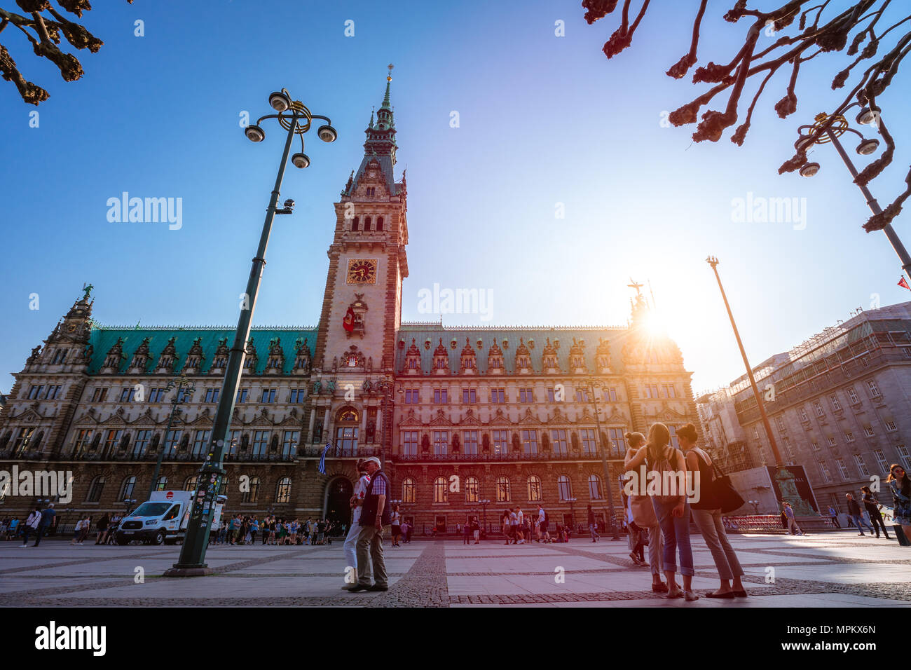 Famous town hall in hamburg hi-res stock photography and images - Alamy