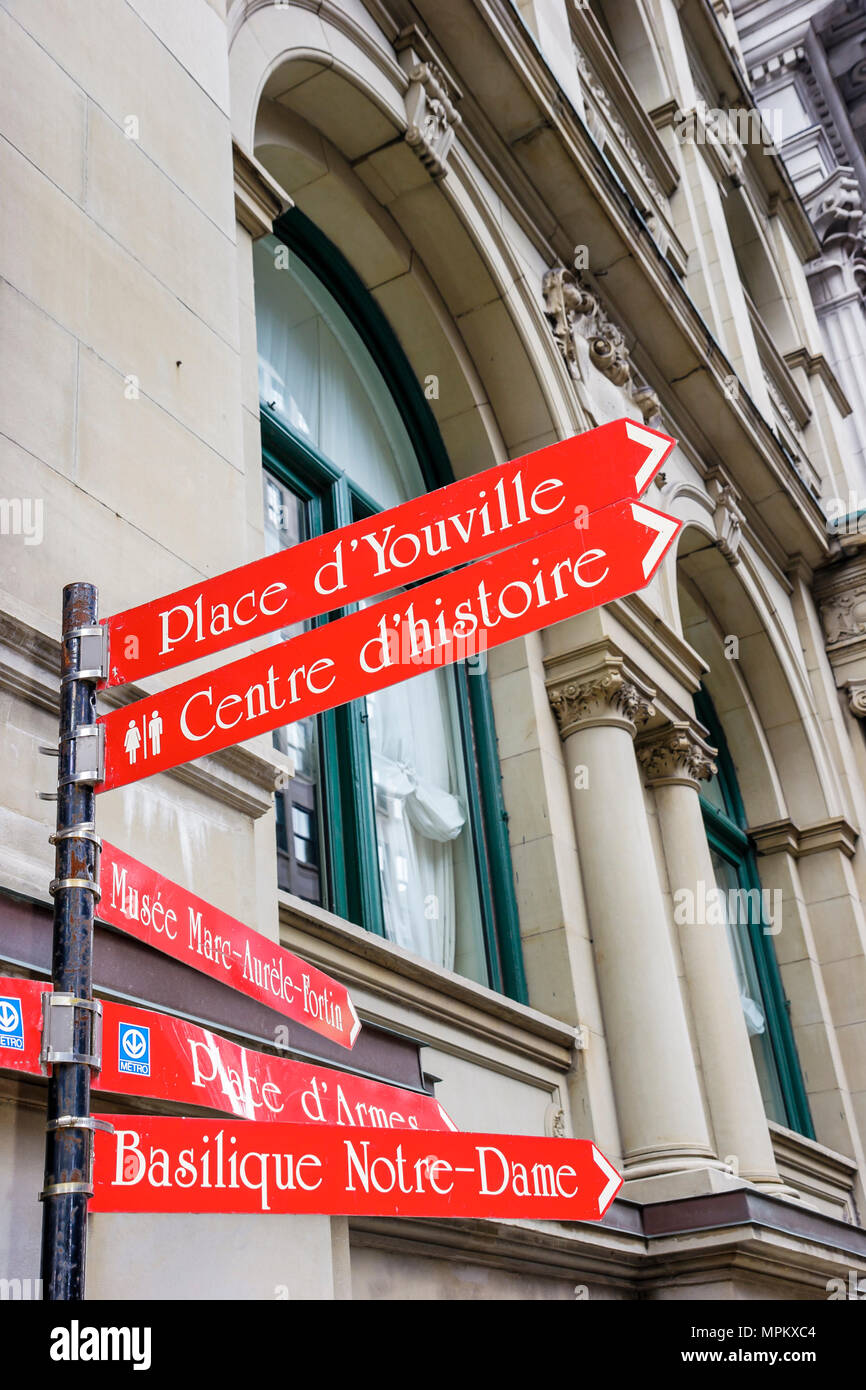 Montreal Canada,Quebec Province,Vieux Montreal,signs,information ...