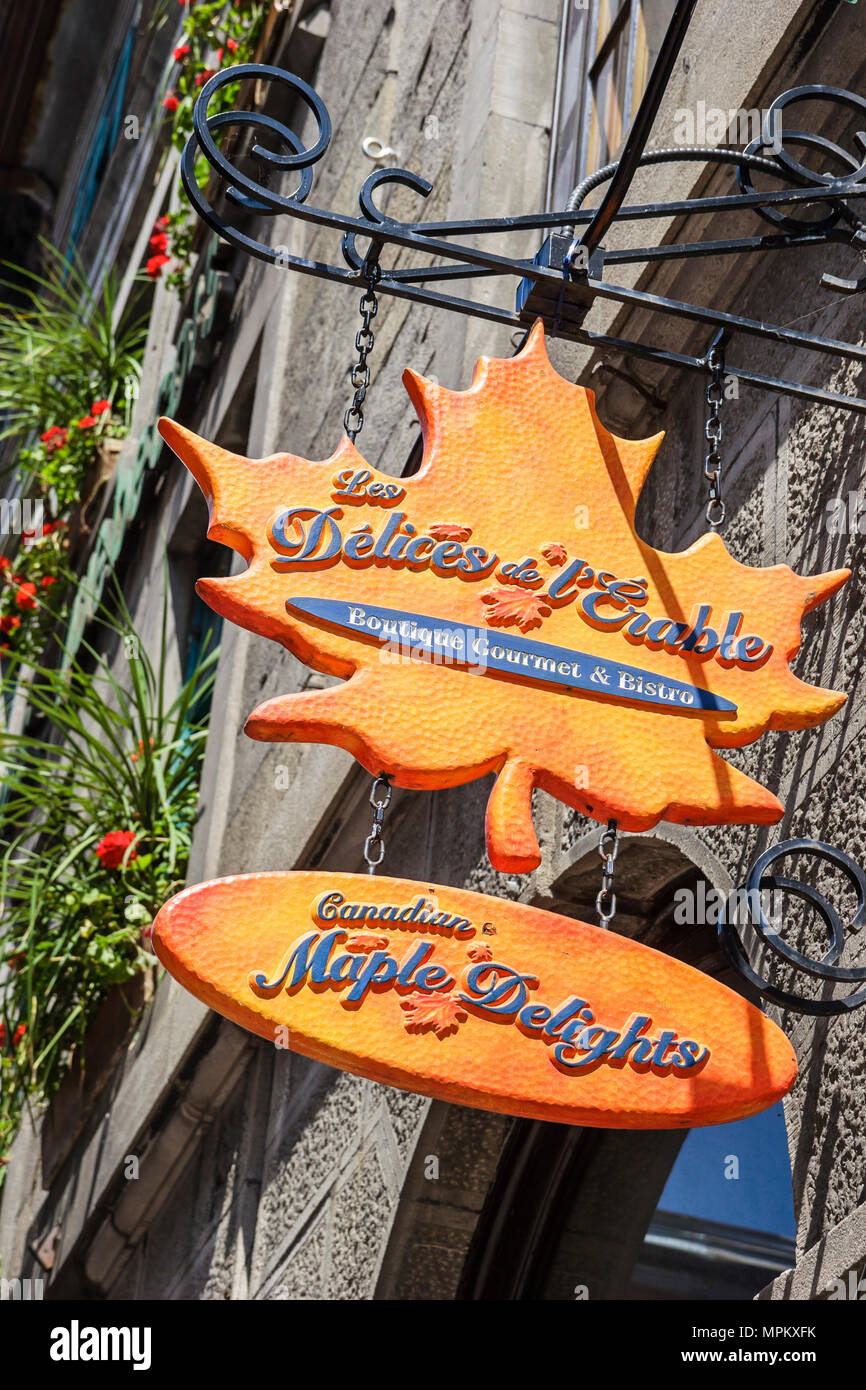 Maple delights quebec hi-res stock photography and images - Alamy