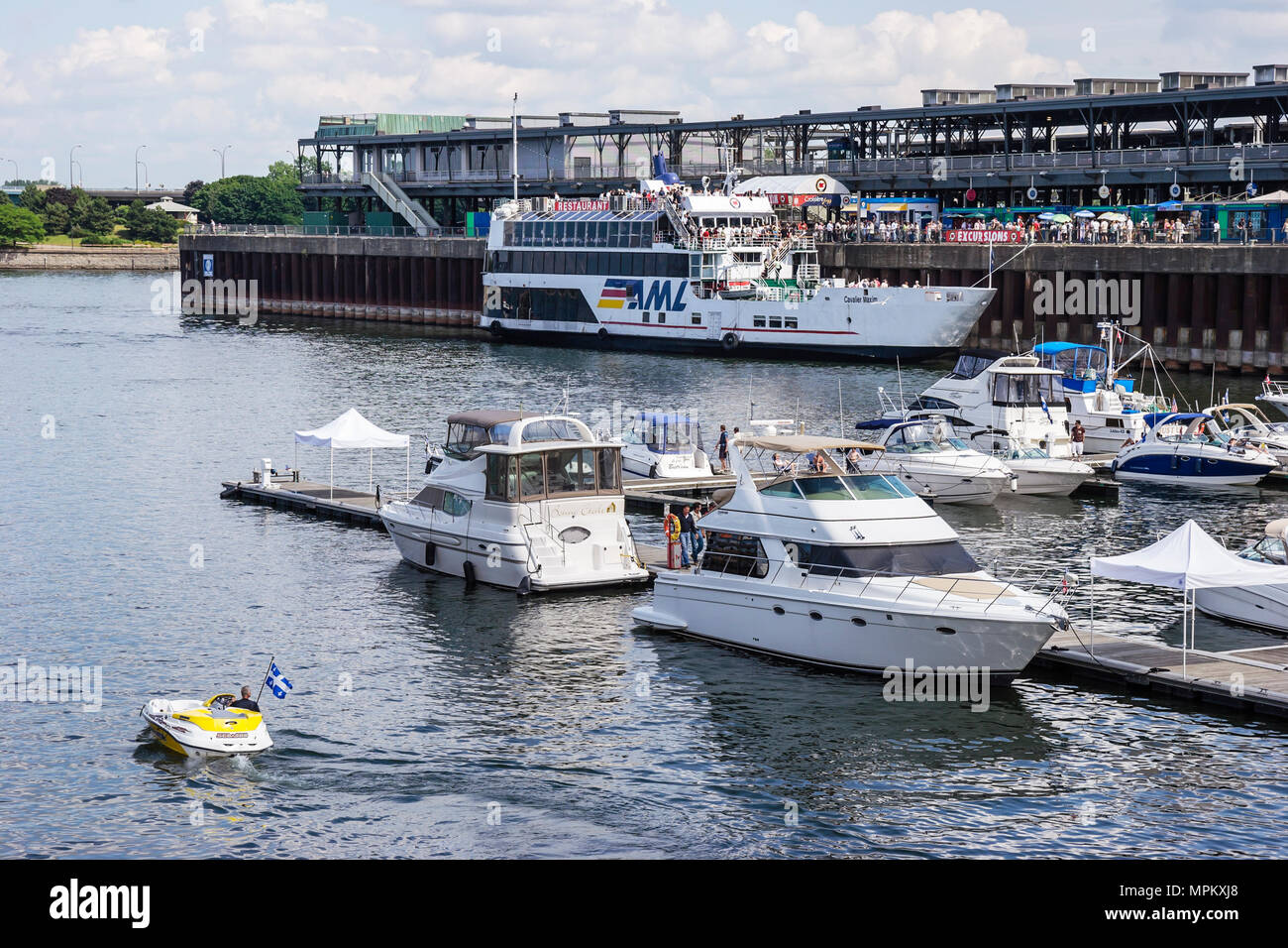 Montreal Canada,Quebec Province,St. Lawrence River water,Promenade du ...